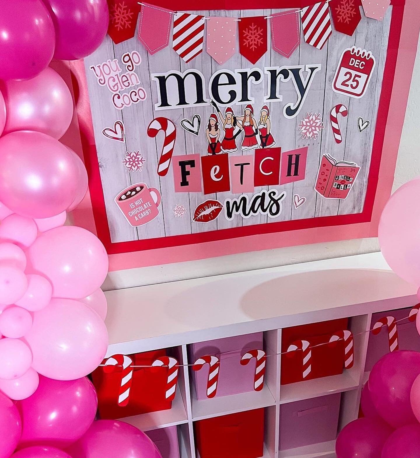 Mean Girls Christmas Bulletin Board: Merry Fetch-mas Decor (digital ...