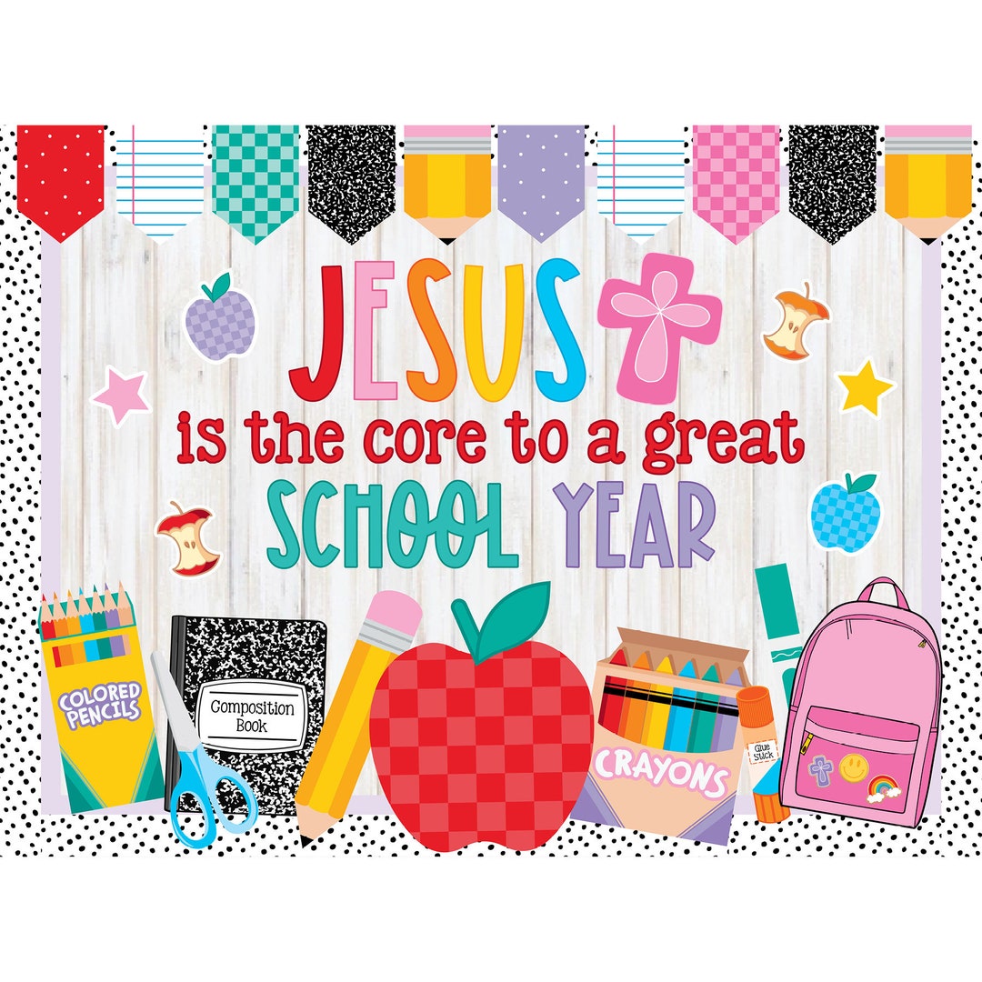 Jesus is the Core Bulletin Board Kit: Classroom Decor (PDF Pattern) - Etsy