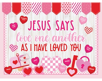 You Are Loved Bulletin Board Kit valentine's Day - Etsy