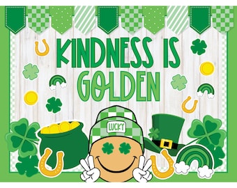 St. Patrick's Day Bulletin Board Kit editable - Etsy