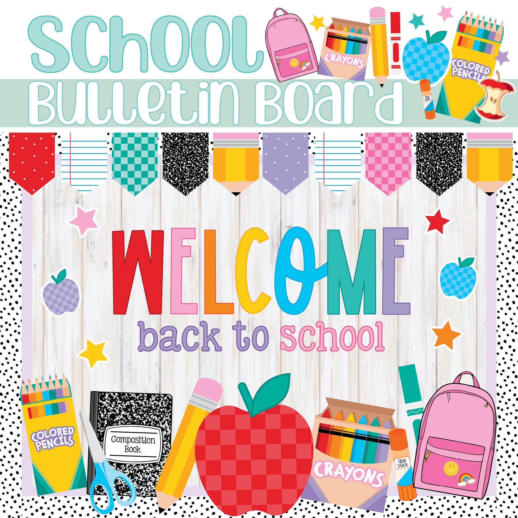 Welcome Back to School Bulletin Board Kit: Bright Classroom Decor (PDF ...