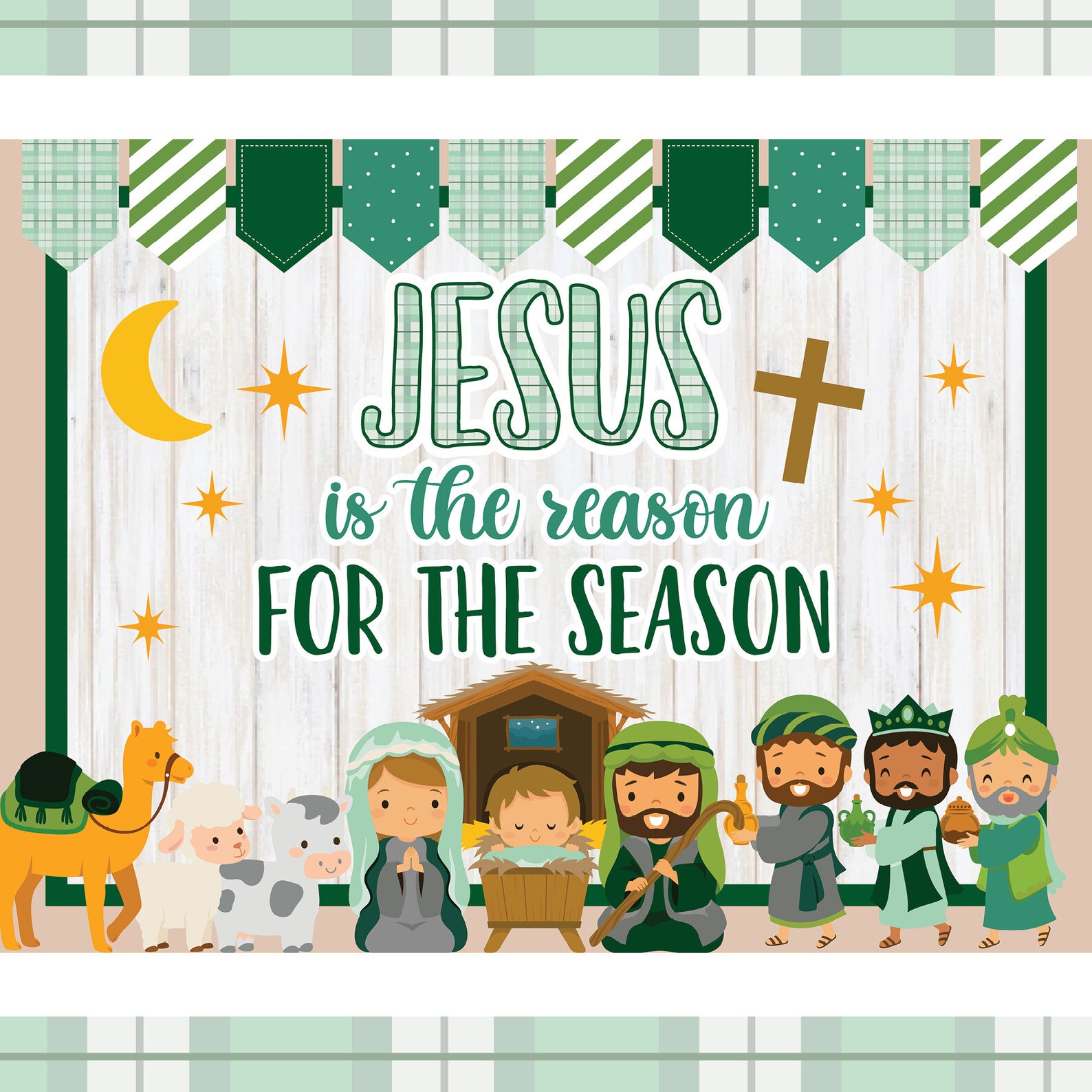 Christmas Teacher Bulletin Board. Nativity Scene. Classroom - Etsy