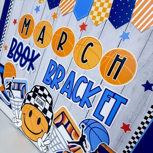 March Madness Bulletin Board Kit. Basketball Bracket. Book. Reading ...
