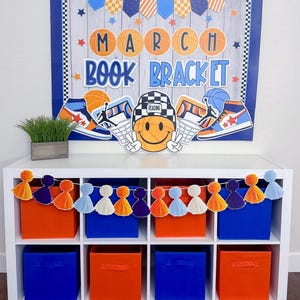 March Madness Bulletin Board Kit. Basketball Bracket. Book. Reading ...