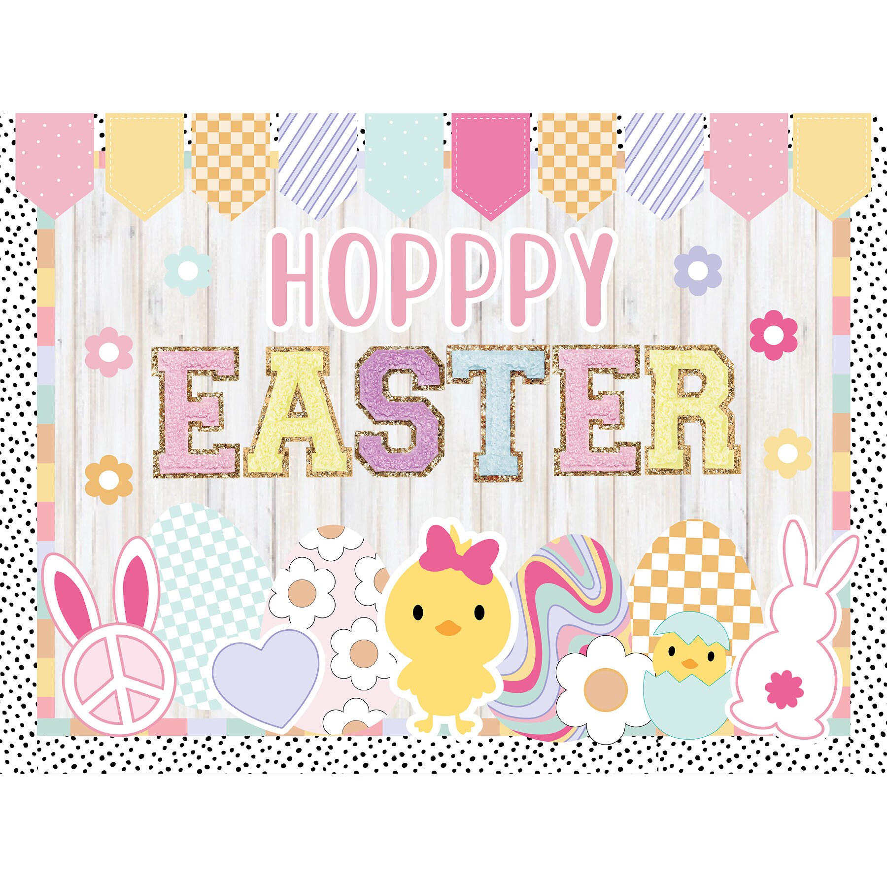 Hoppy Easter Bulletin Board Kit: Classroom Spring Decor (PDF) - Etsy