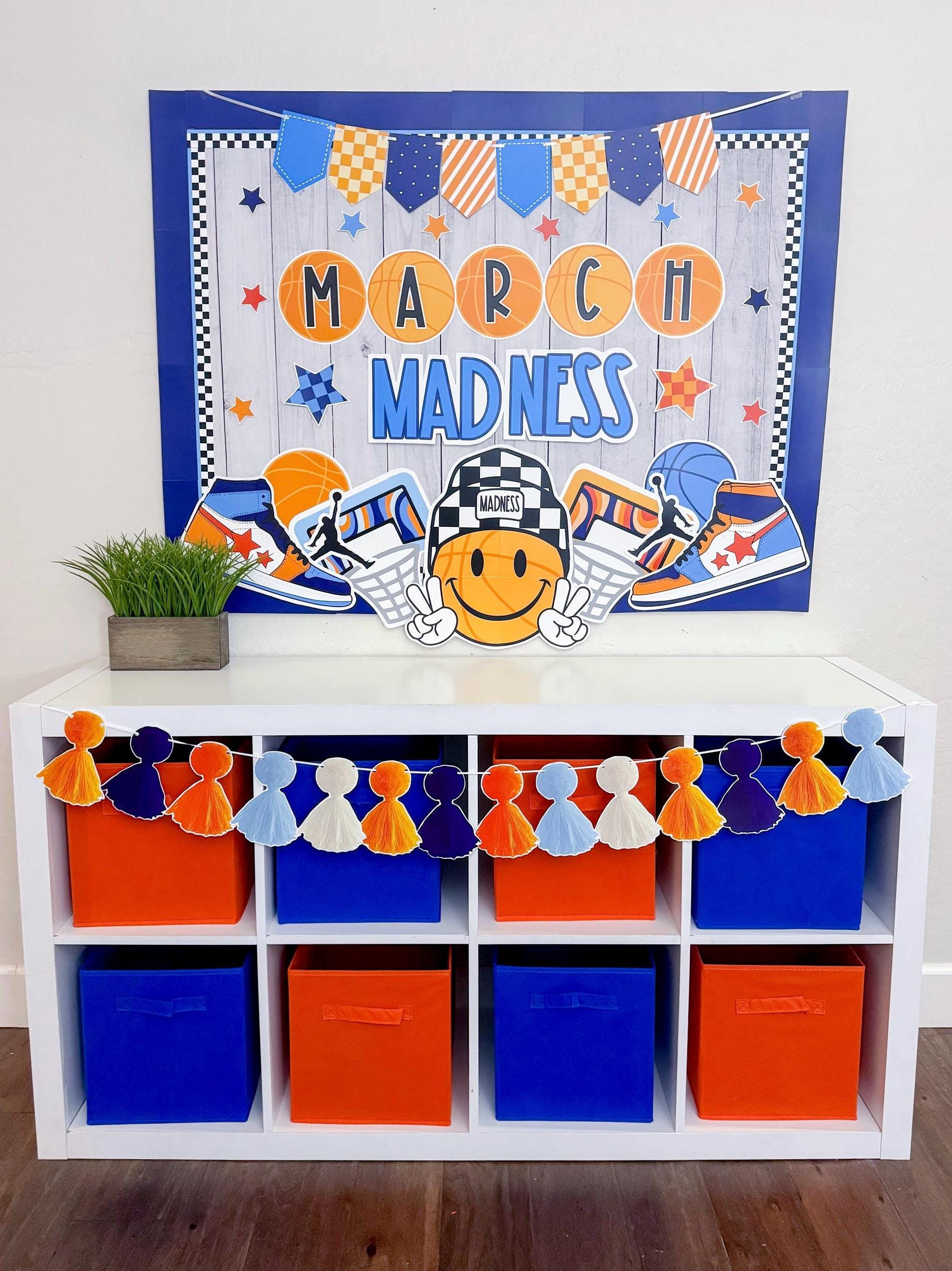 March Madness Bulletin Board Kit: Basketball Classroom Decor (PDF) - Etsy