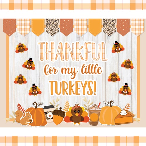 Thanksgiving Little Turkeys Bulletin Board & Classroom Decor - Etsy