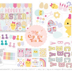 Easter Bulletin Board Kit. Hoppy Easter. Spring. Classroom Door Decor ...