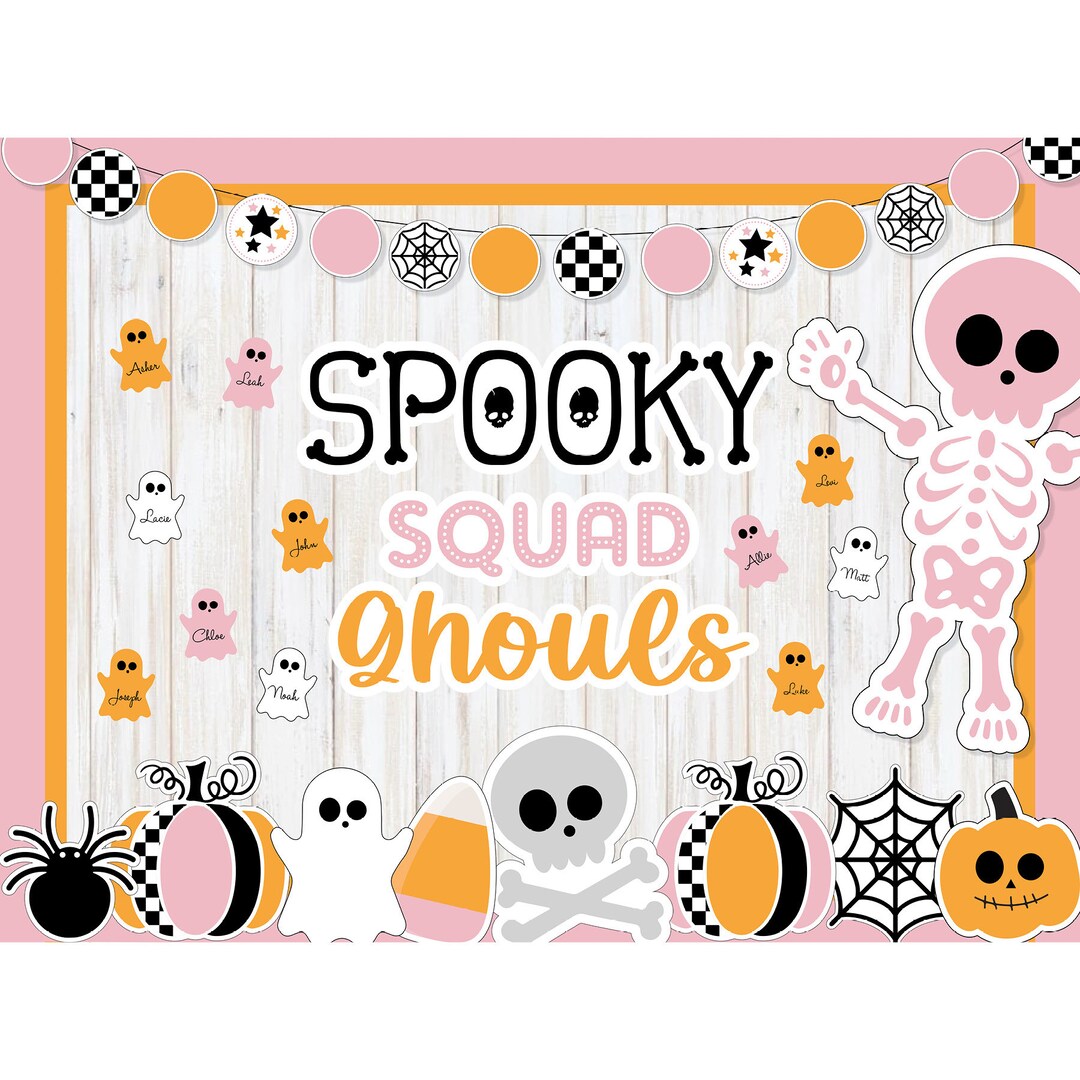 Halloween Bulletin Board: Spooky Squad Ghouls Classroom Decor (PDF ...