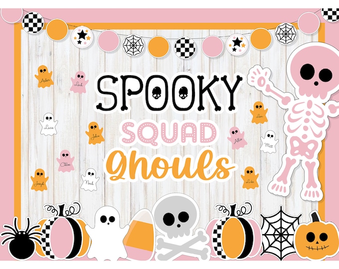 Halloween Bulletin Board Kit | Classroom Decor | Retro - Etsy Canada