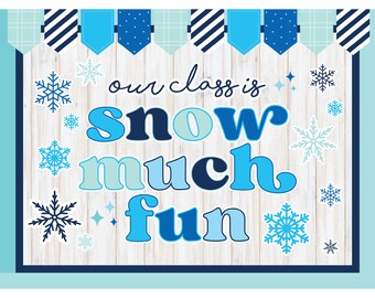 Merry and Bright Bulletin Board Kit christmas holiday - Etsy