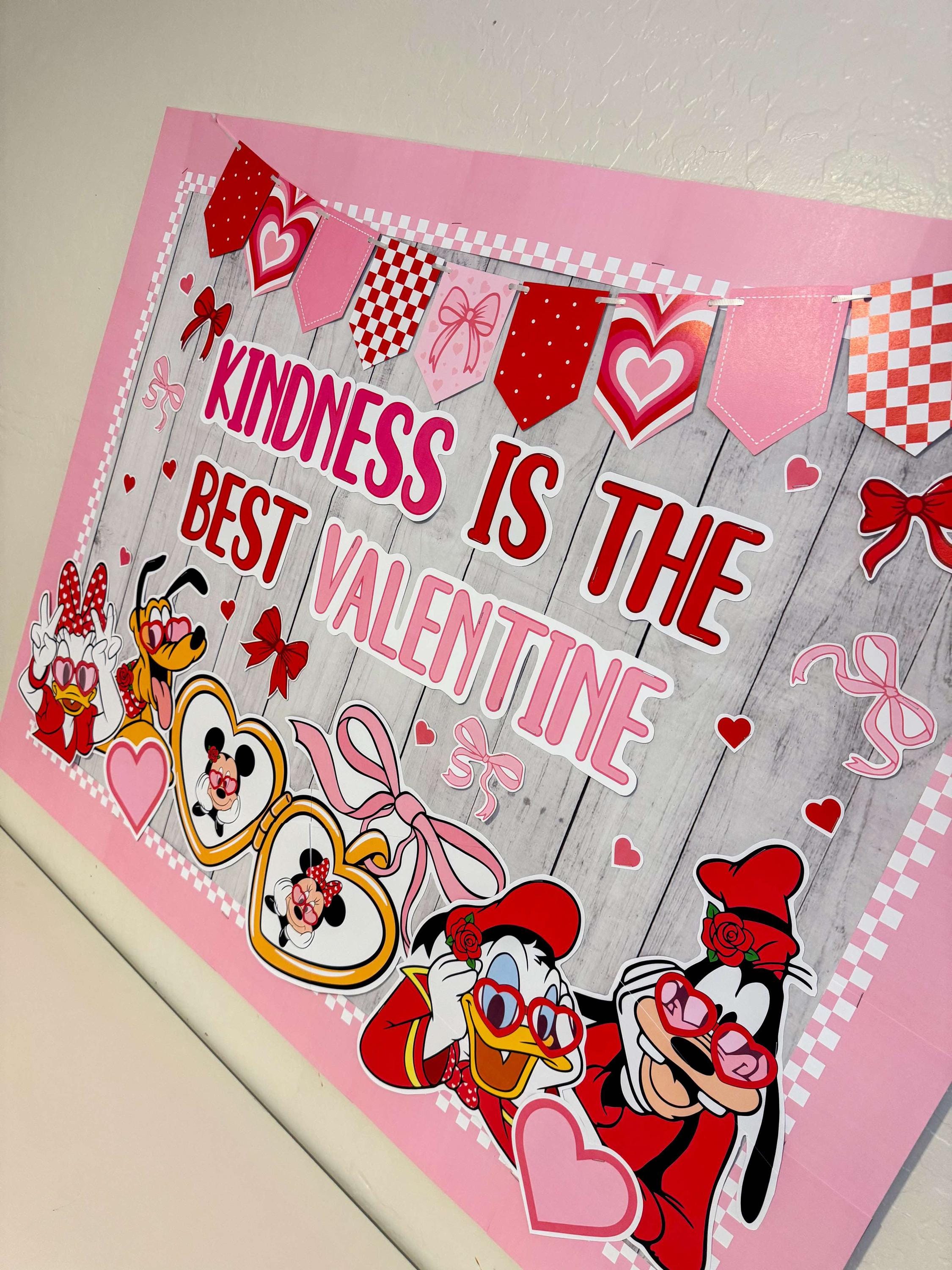 Valentine's Day Bulletin Board Kit: Kindness Classroom Decor (PDF) - Etsy