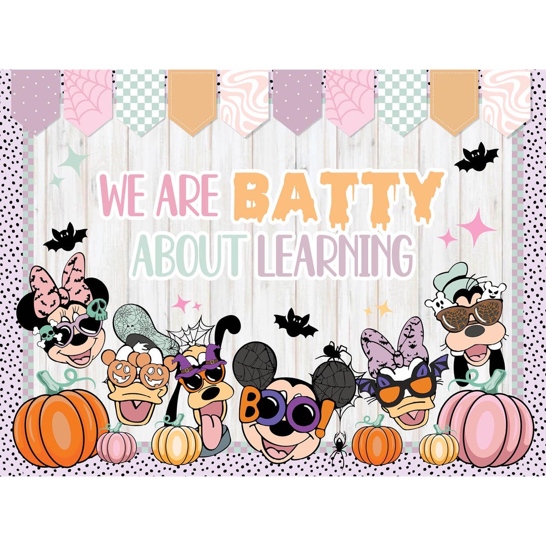 Magical Halloween. We Are Batty About Learning. Disney Themed Teacher ...