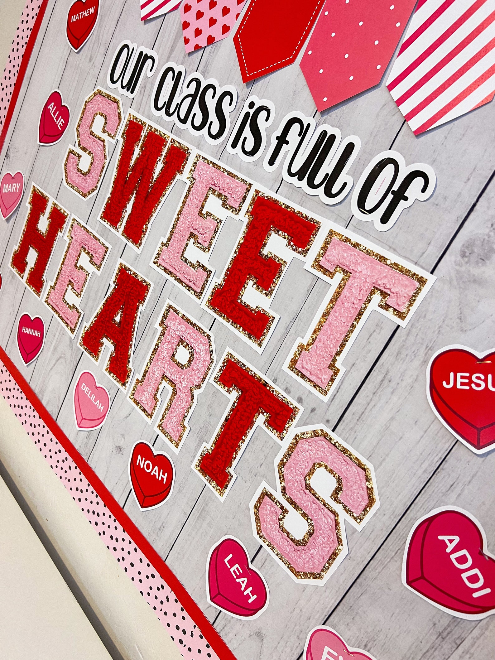 Valentine's Day Bulletin Board Kit: Sweet Heart Candy Classroom Decor ...