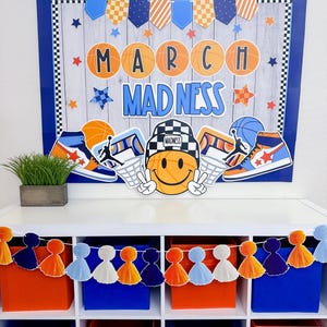 March Madness Bulletin Board Kit. Basketball Bracket. Learning ...