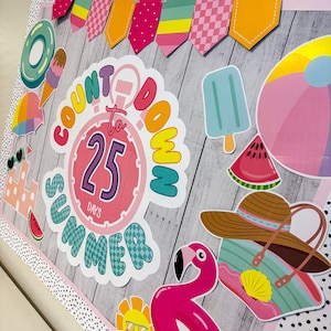 End of Year Summer Bulletin Board Kit. Summer Countdown. Classroom Door ...
