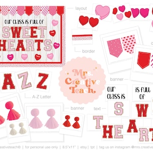 Valentine's Day Bulletin Board Kit. Sweet Heart Candy. February ...