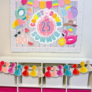 End of Year Summer Bulletin Board Kit. Summer Countdown. Classroom Door ...