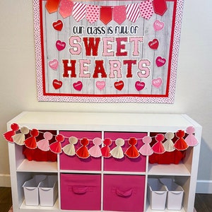 Valentine's Day Bulletin Board Kit: Sweet Heart Candy Classroom Decor ...