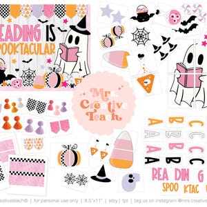 Halloween Reading Bulletin Board Kit: Spooktacular Classroom Decor ...