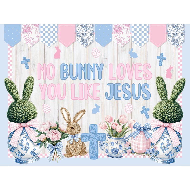 Christian Spring Bulletin Board - Etsy
