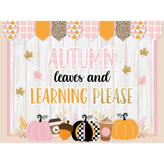 Fall Classroom Decorations Autumn Bulletin Board Set - Fall Classroom ...
