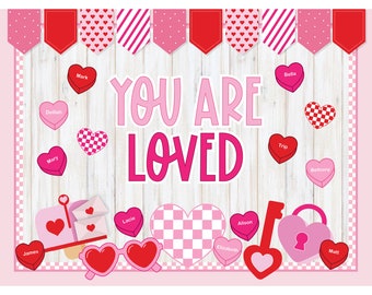 You Are Loved Bulletin Board Kit valentine's Day - Etsy
