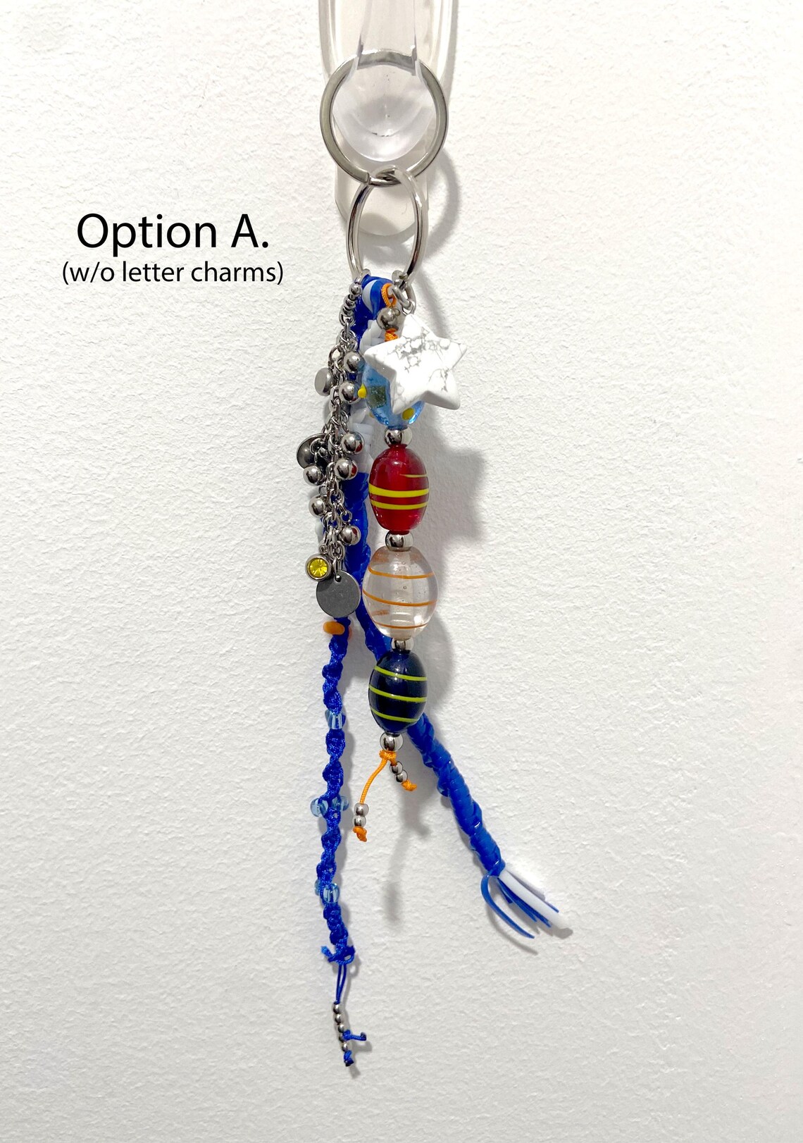 Whimsical Glass Bead Keychain | Y2K Summer Glass Bead Keychain | Bag ...