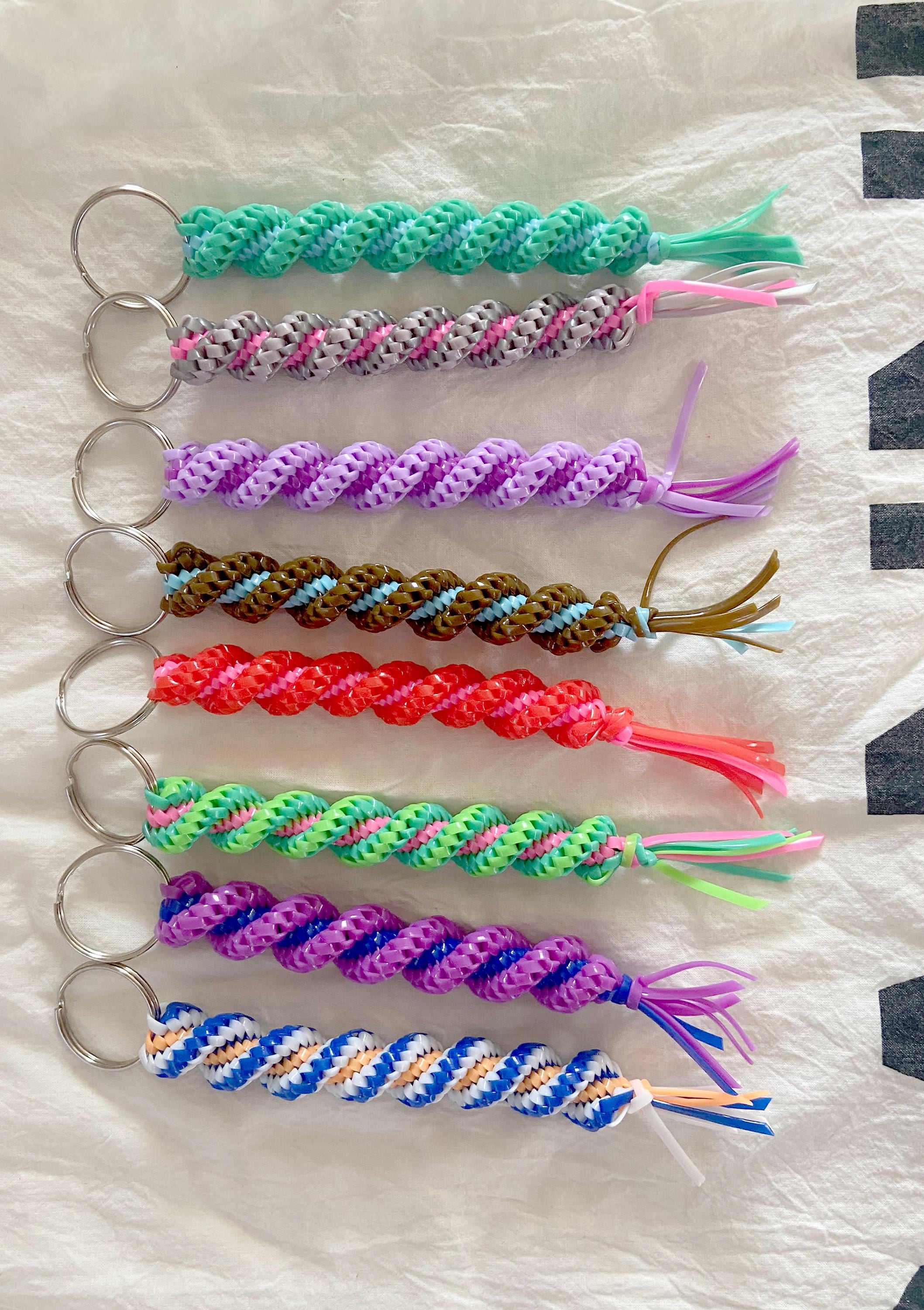 Corkscrew Stitch Style Lanyard | Boondoggle Keychain | Jumbo Lanyard ...