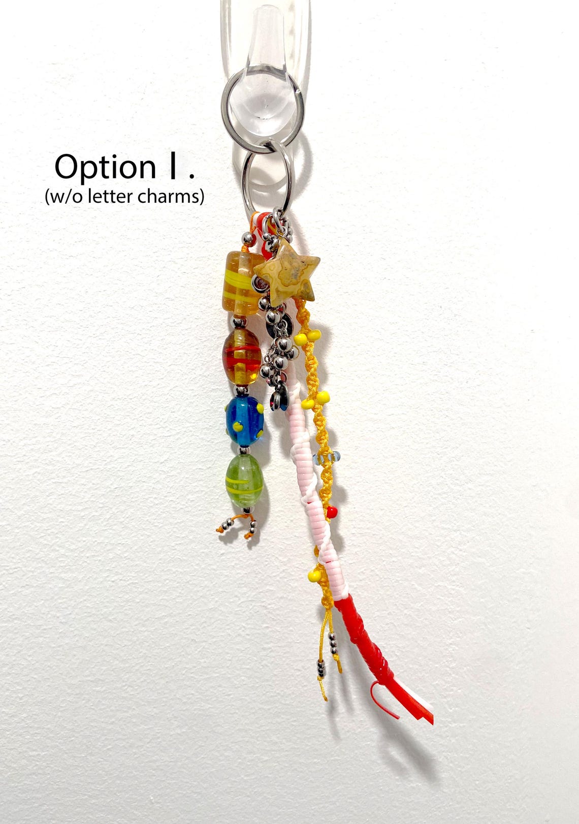 Whimsical Glass Bead Keychain | Y2K Summer Glass Bead Keychain | Bag ...