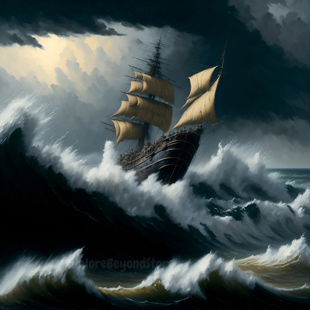 Warship Digital Download, Ship Art Print, Ship Wall Art, Ship Painting ...