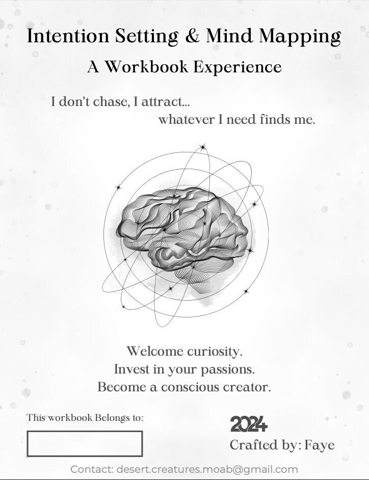 2024 Intention Setting & Mind Mapping - A Workbook Experience - Etsy