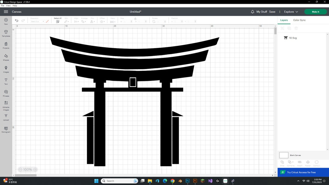 10 Torii Gate Svg, Png, Jpg, Ai, Commercial Use, Japan Svg, Torii ...