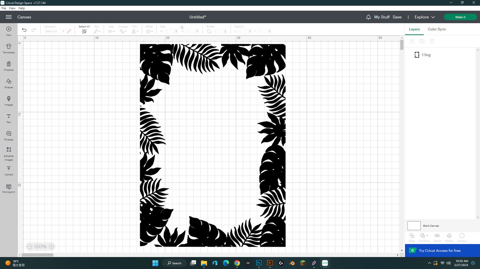 Palm Tree Border Svg, Png, Jpg, Ai, Commercial Use, Tree Border Clipart ...