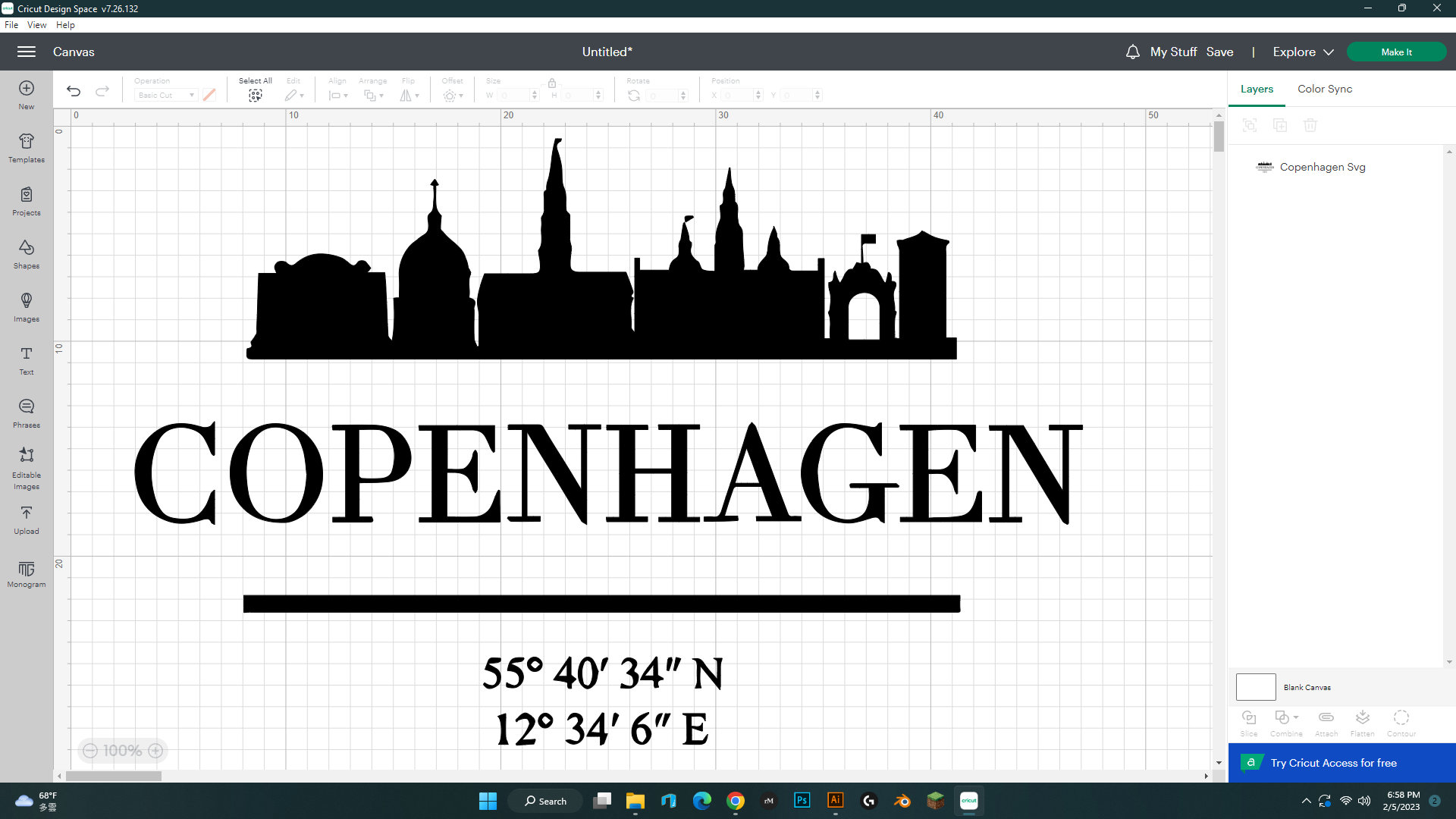 Copenhagen Commercial Use Svg, Png, Jpg, Ai, City Skyline Art, City ...
