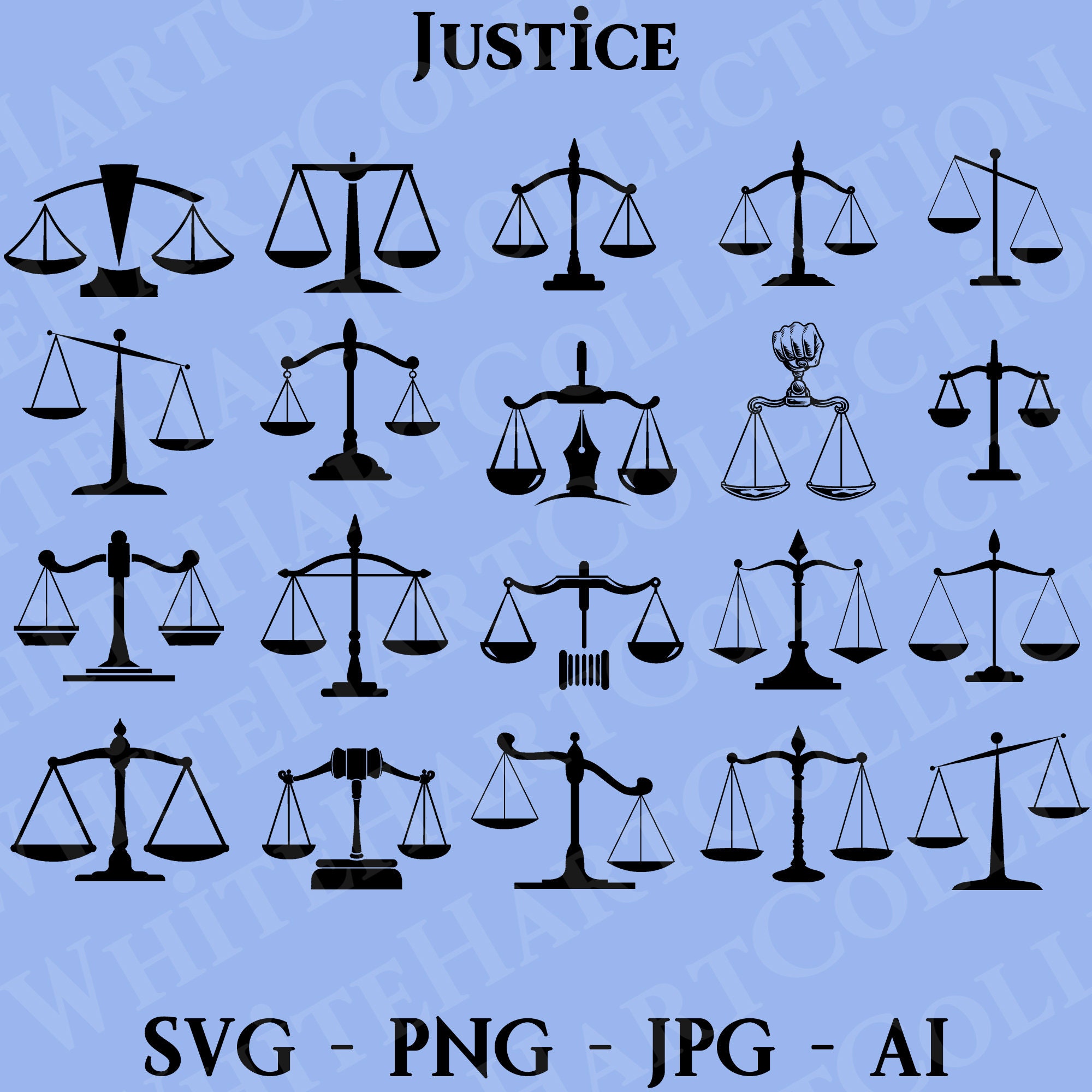 20 Justice Svg Png Jpg Ai Commercial Use Justice Scale - Etsy