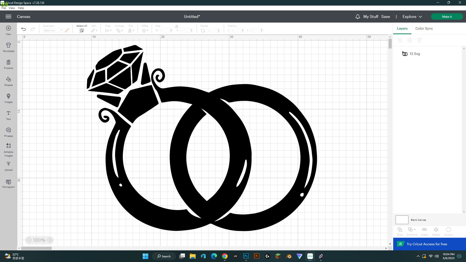 20 Pair of Rings Svg, Png, Jpg, Ai, Commercial Use, Ring Svg Bundle ...