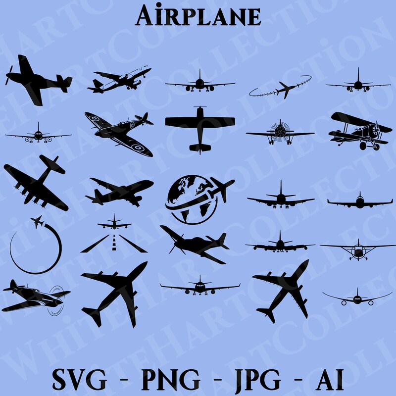 Airplane Svg - Etsy