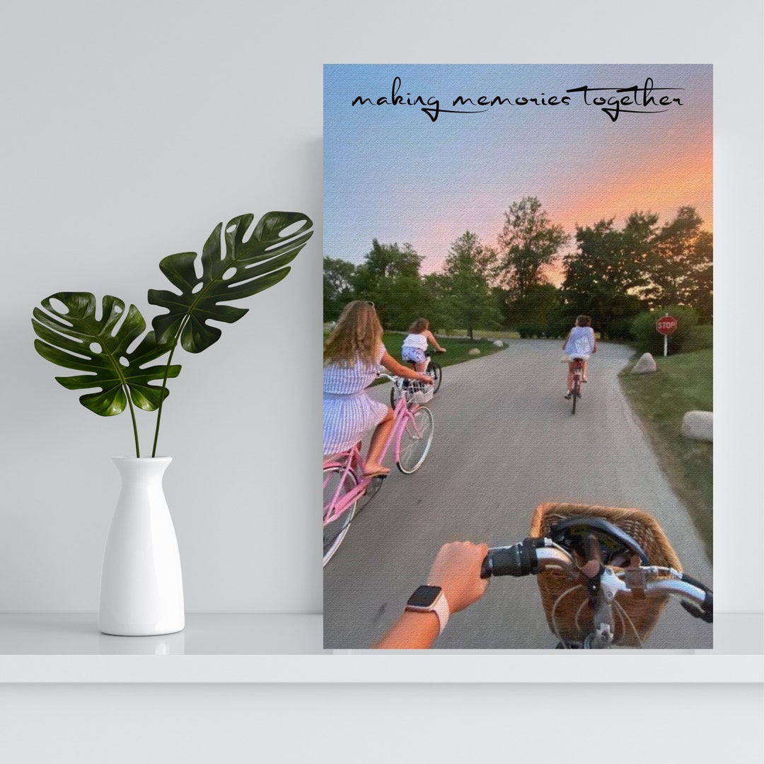 Making Memories Together Custom Portrait Canvas, Friend Memories Gift ...