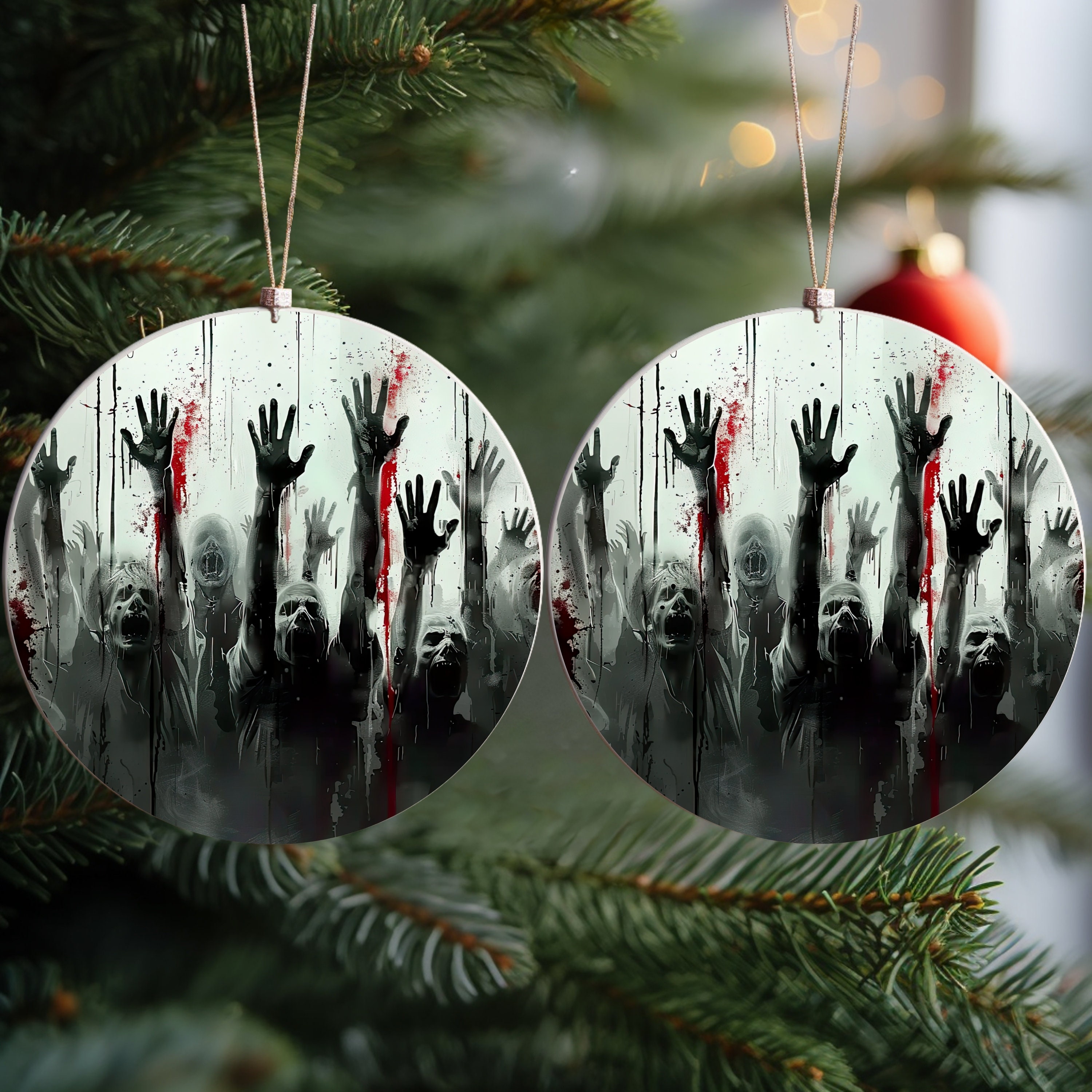 Blood Hand Stain, Horror Scene Decor Ornament, Halloween Horror ...