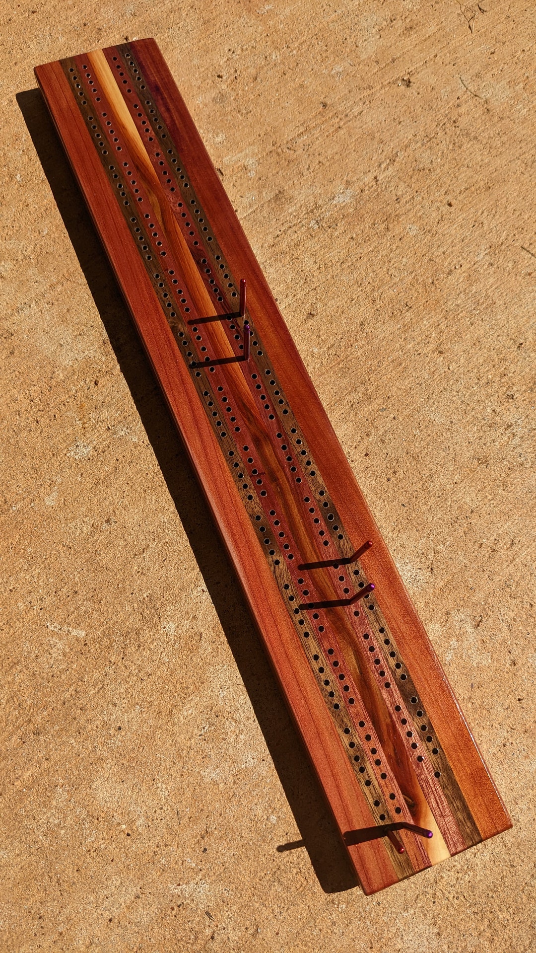 Handmade Cribbage Board - Cedar, Walnut, Purple Heart, Manzanita - Etsy