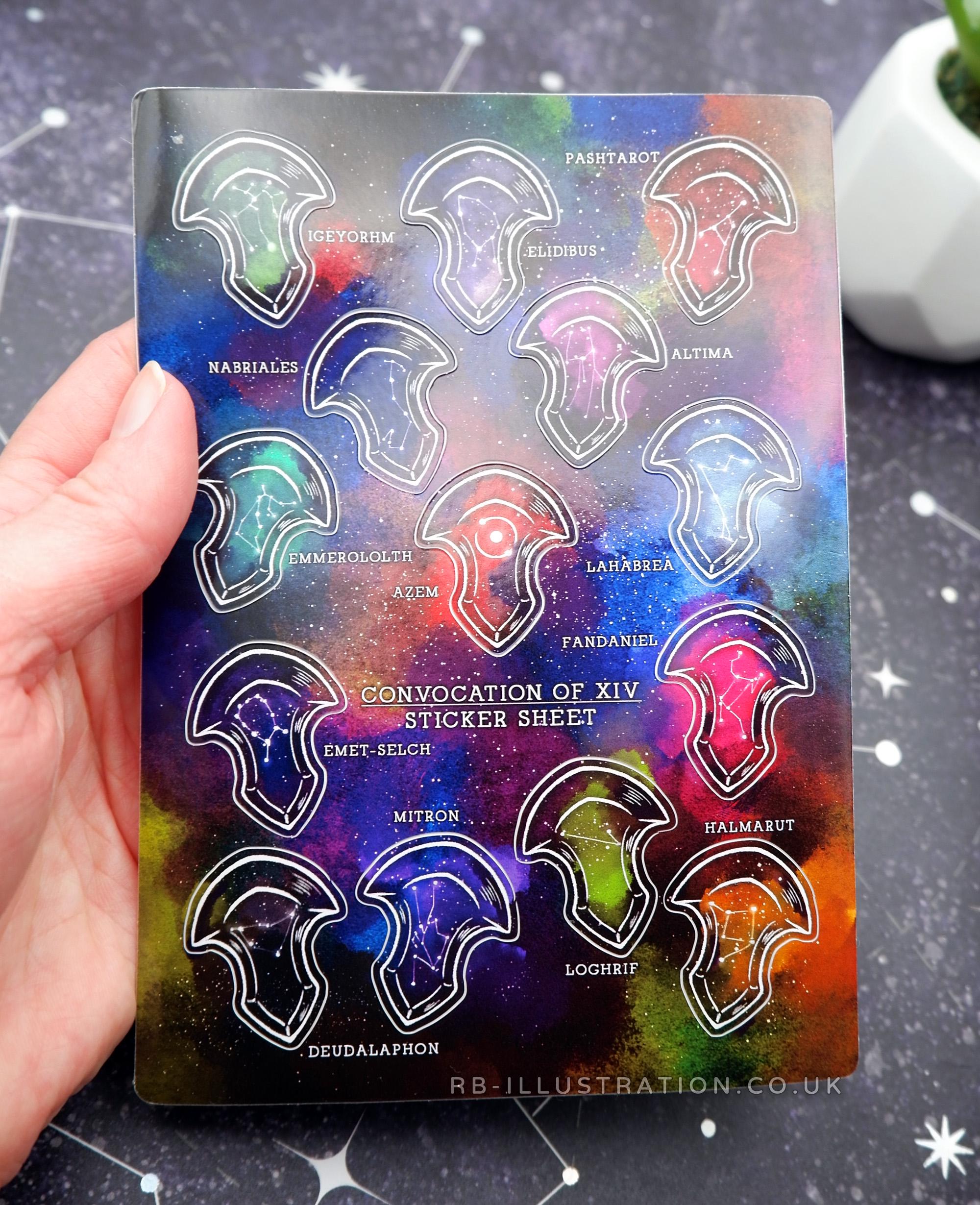 Convocation of XIV, FFXIV A6 Vinyl Sticker Sheet - Etsy