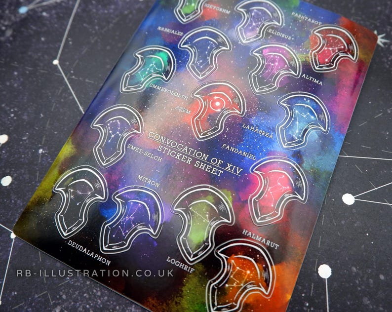 Convocation of XIV, FFXIV A6 Vinyl Sticker Sheet - Etsy