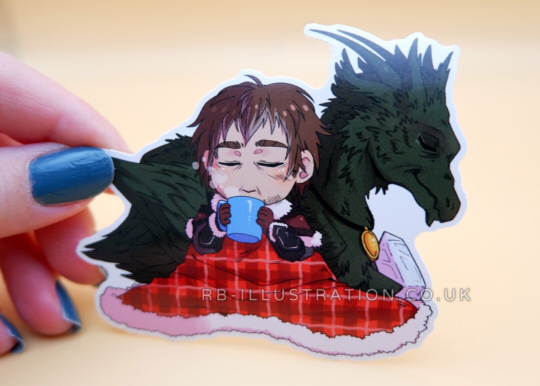 Old Man Ardbert and Seto FFXIV Shadowbringers Glossy Vinyl Sticker - Etsy