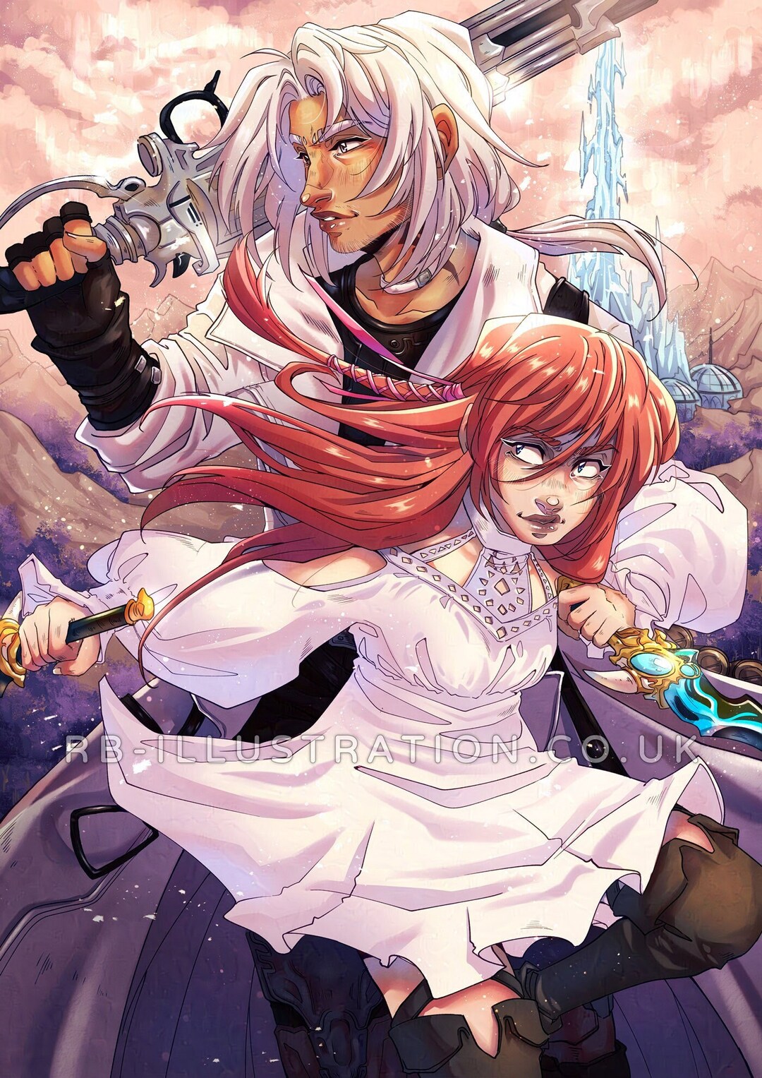 FFXIV Thancred and Ryne Shadowbringers A4 Art Print - Etsy