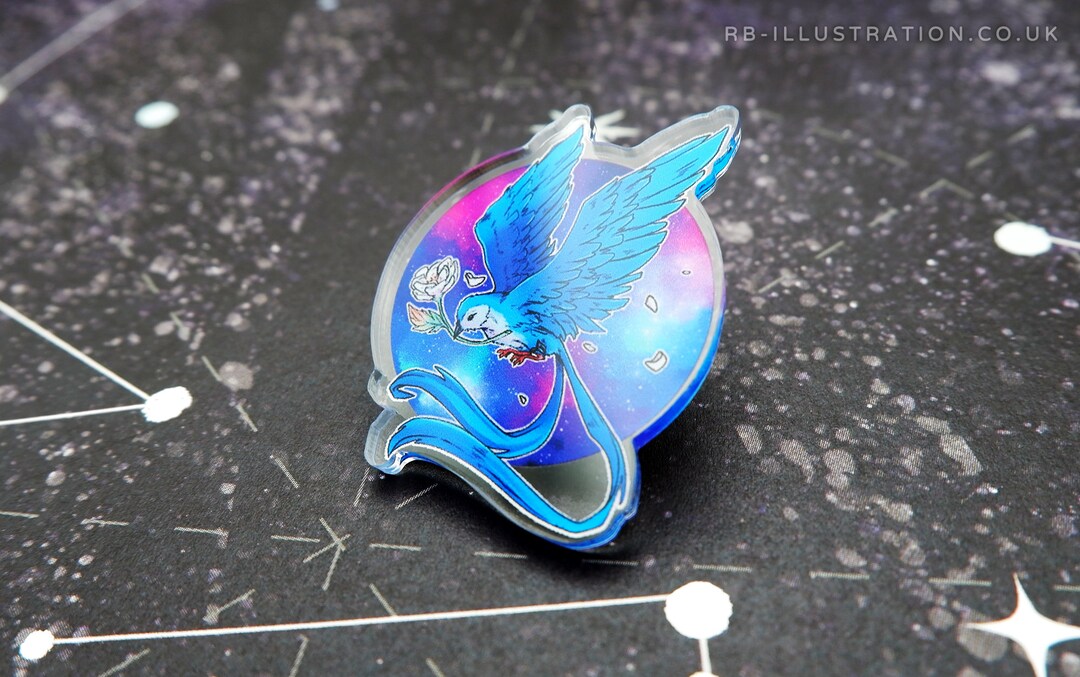 On Wings of Hope, FFXIV Endwalker Meteion Starbird 1.5" Acrylic Pin - Etsy