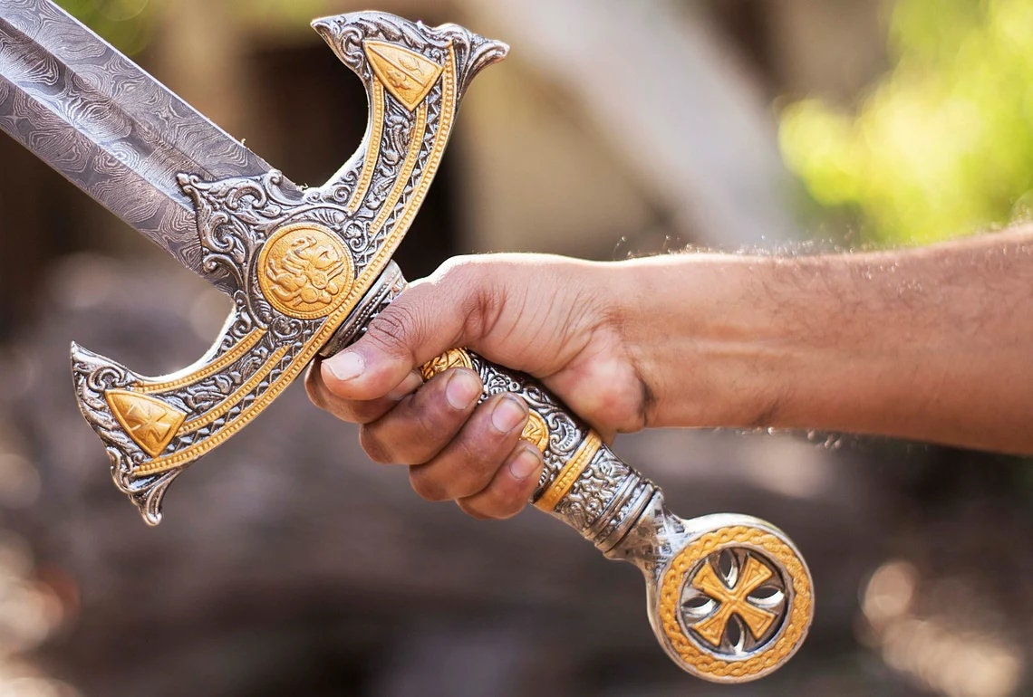 Handmade Damascus Steel Sword Gift for Father's Day - Etsy