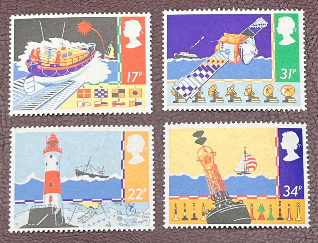 GB Mint Stamps 1985 - Safety at Sea - Full Set - Etsy