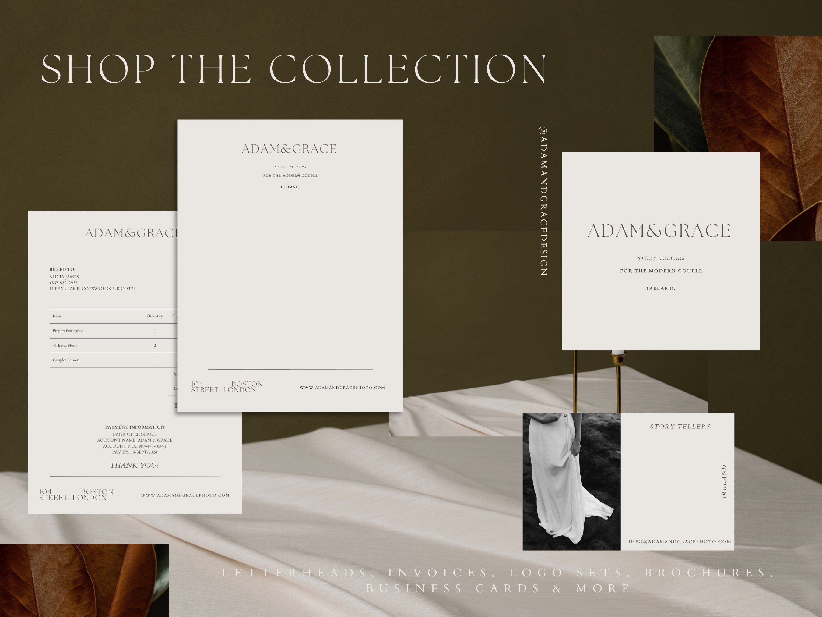 AG | Modern Minimal Canva Editable Letterhead Template | Professional ...