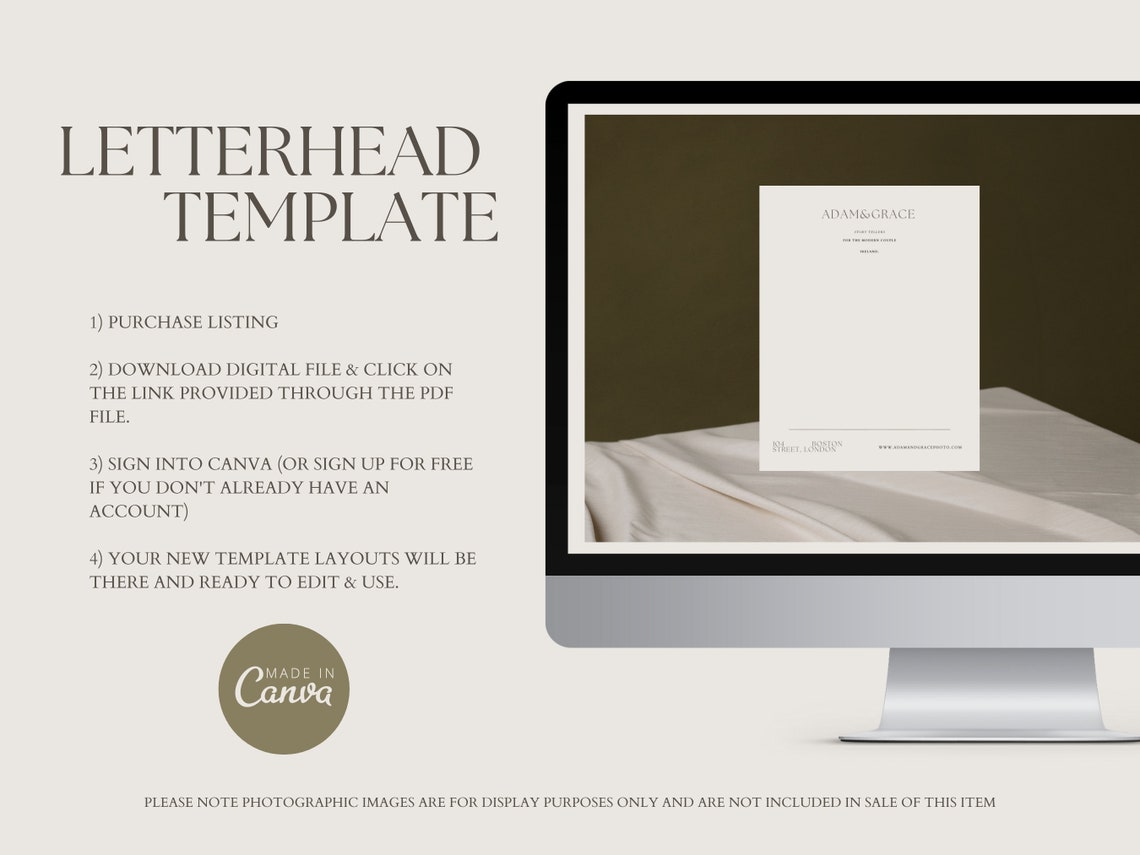 AG | Modern Minimal Canva Editable Letterhead Template | Professional ...